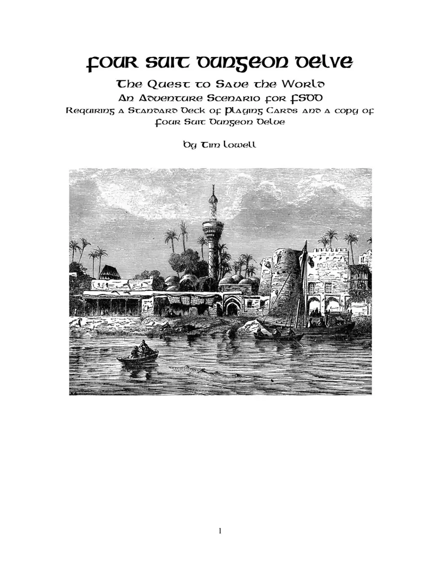 Four Suit Dungeon Delve - The Quest to Save the World - Daring Dwarf ...