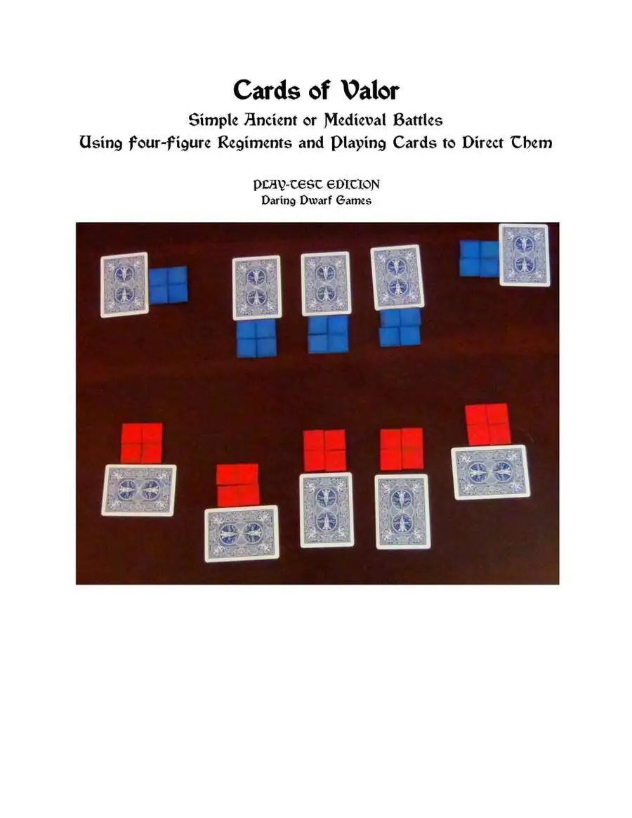 Cards of Valor - Daring Dwarf Games | DriveThruRPG