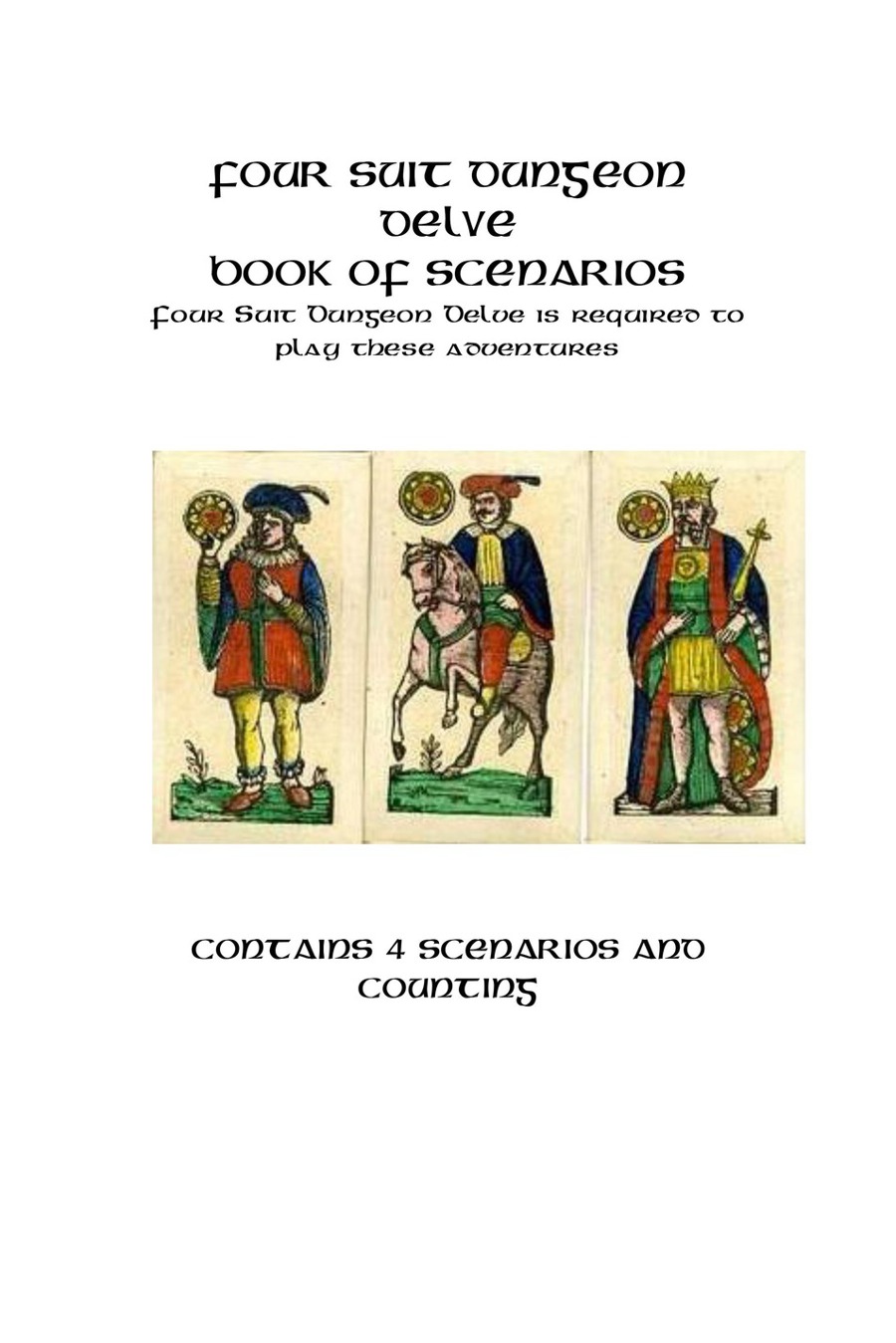 Four Suit Dungeon Delve - Book of Scenarios - Daring Dwarf Games ...