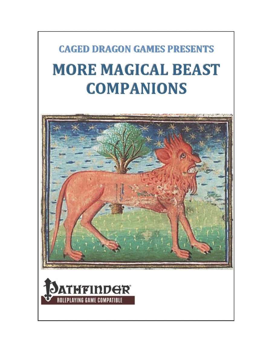 More Magical Beast Companions - CAGED DRAGON GAMES | DriveThruRPG