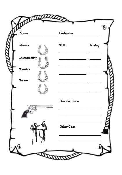 Sheriff character sheet - Of Diced Up Men | 6-Sided Productions ...