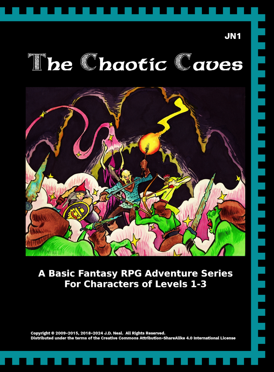 The Chaotic Caves - The Basic Fantasy Project | DriveThruRPG