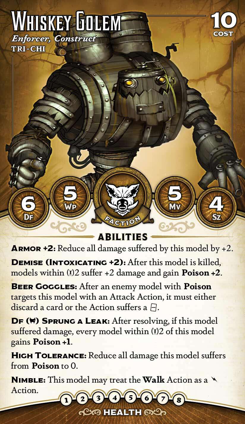Whiskey Golem - Wyrd Miniatures | M3E Bayou Singles | M3E Bayou Singles | DriveThruRPG