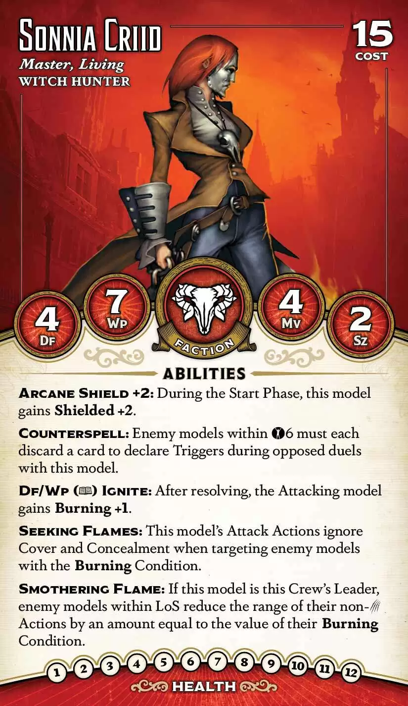 Sonnia Criid - Wyrd Miniatures | M3E Guild Singles | M3E Guild Singles | DriveThruRPG