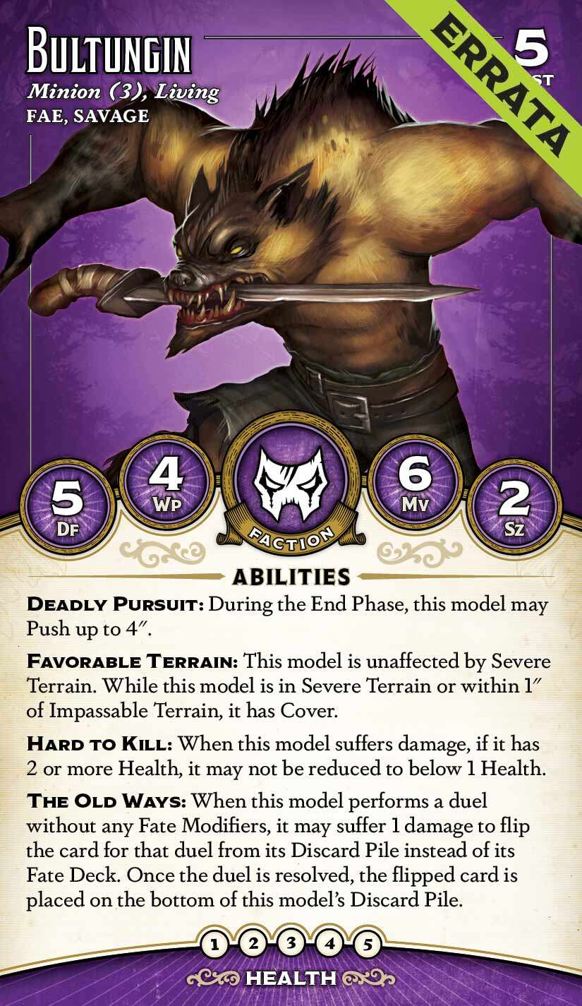 Bultungin A - Wyrd Miniatures | M3E Neverborn Singles | M3E Errata ...