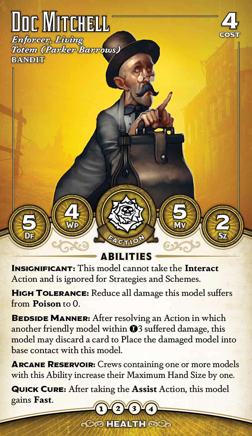 Doc Mitchell - Wyrd Miniatures | M3E Outcasts Singles | M3E Outcasts ...