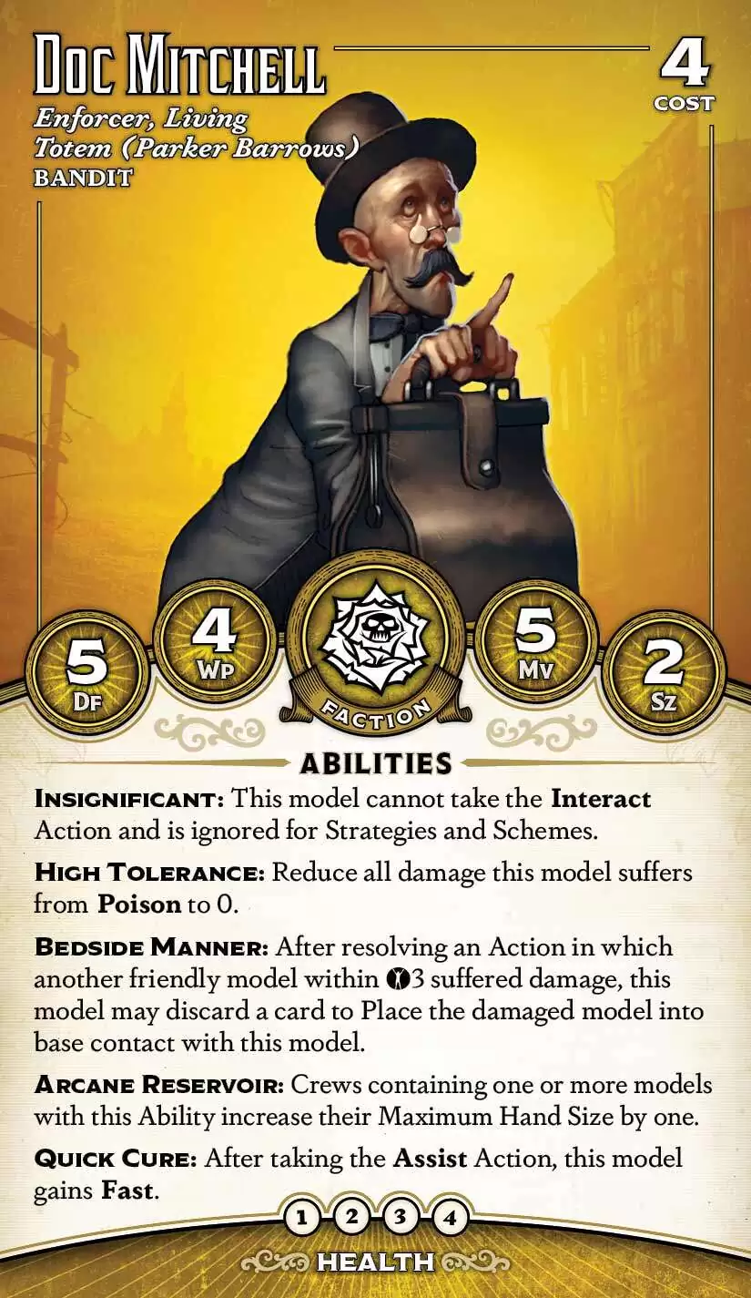 Doc Mitchell - Wyrd Miniatures | M3E Outcasts Singles | M3E Outcasts ...