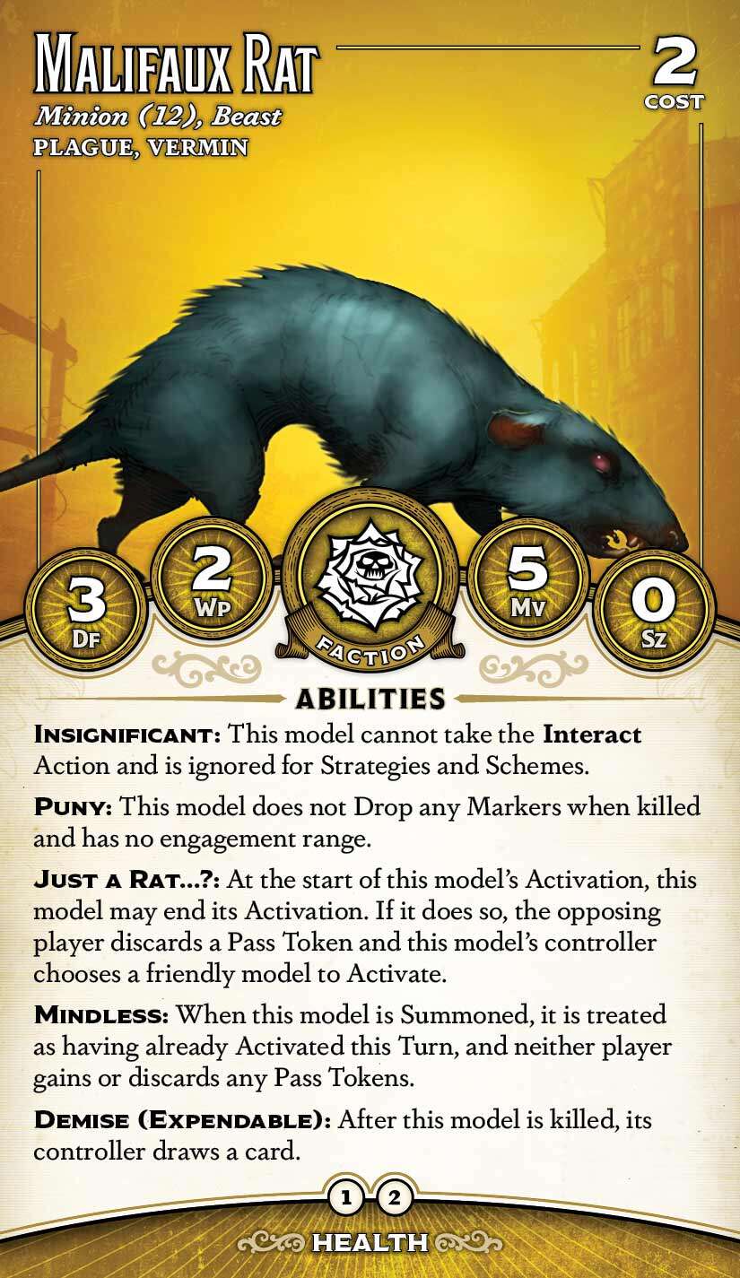 Malifaux Rat G - Wyrd Miniatures | M3E Outcasts Singles | M3E Outcasts ...