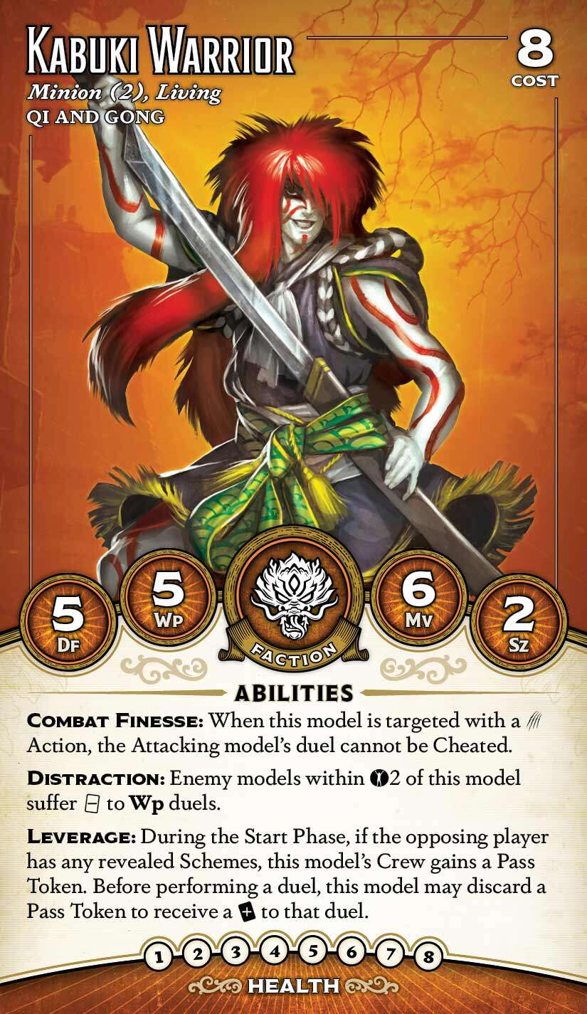 Kabuki Warrior A - Wyrd Miniatures | M3E Ten Thunders Singles | M3E Ten ...