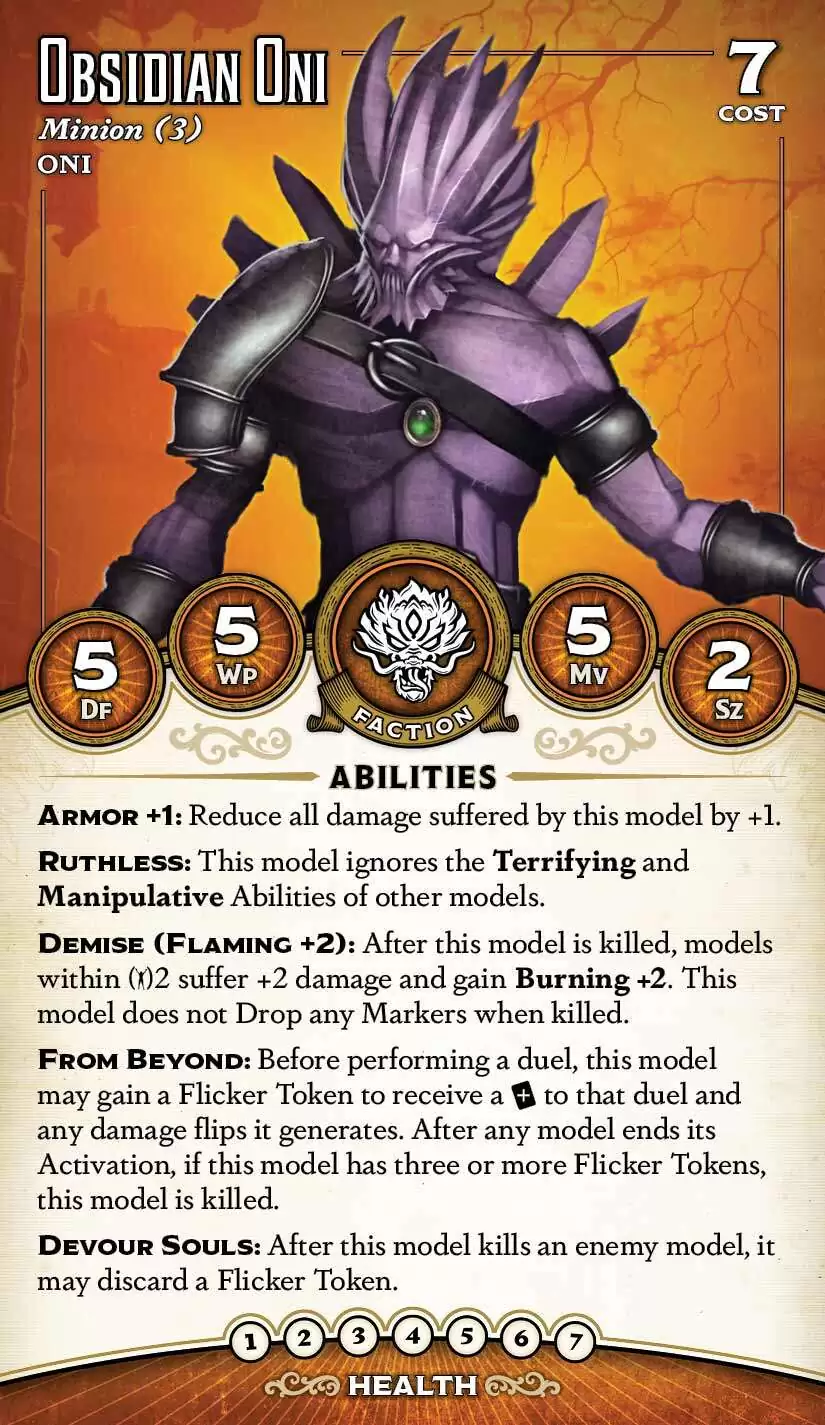 Obsidian Oni A - Wyrd Miniatures | M3E Ten Thunders Singles | M3E Ten Thunders Singles ...