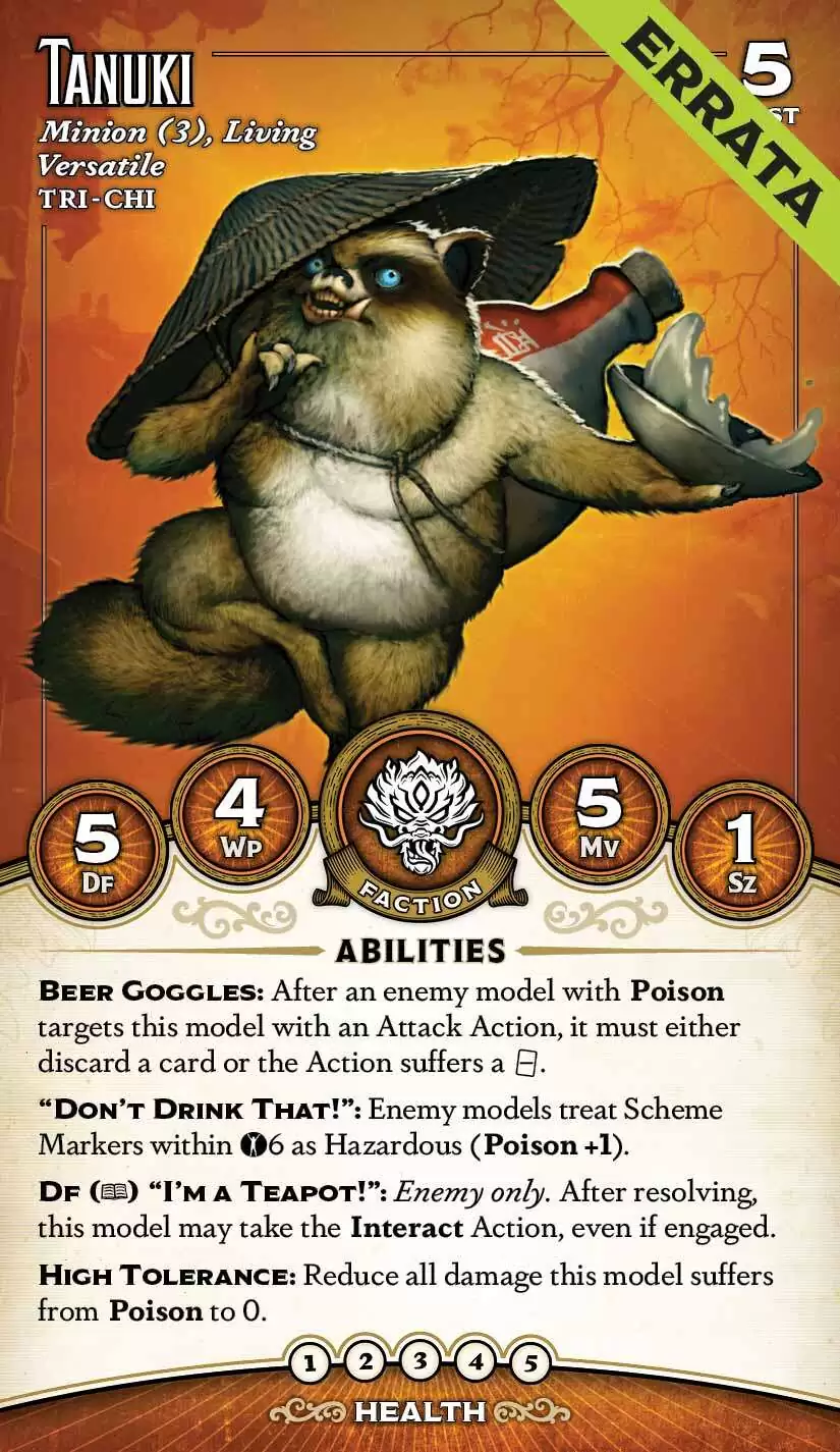 Tanuki B - Wyrd Miniatures | M3E Ten Thunders Singles | M3E Errata ...