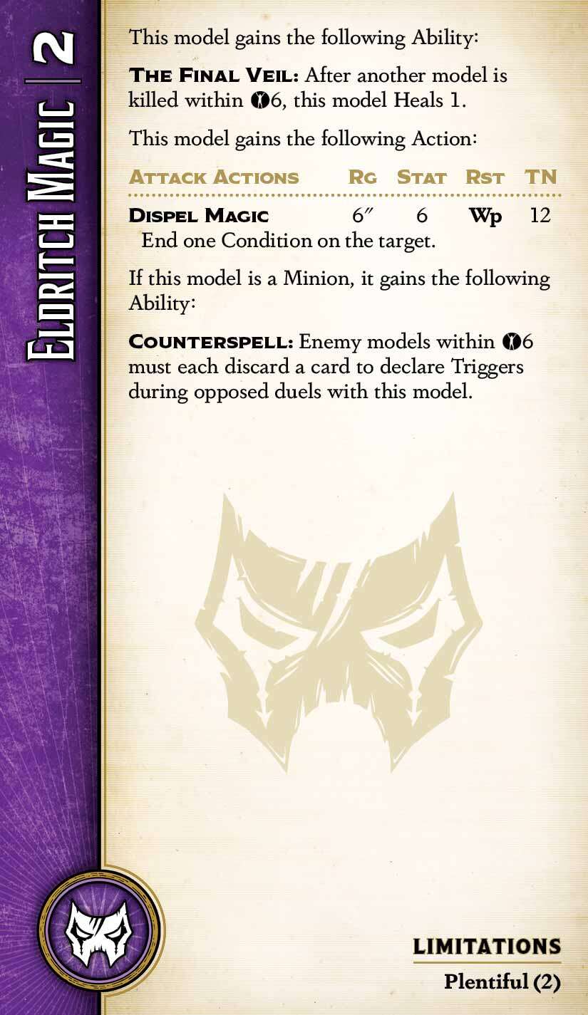 Eldritch Magic - Wyrd Miniatures | M3E Upgrade Singles | M3E Upgrade ...