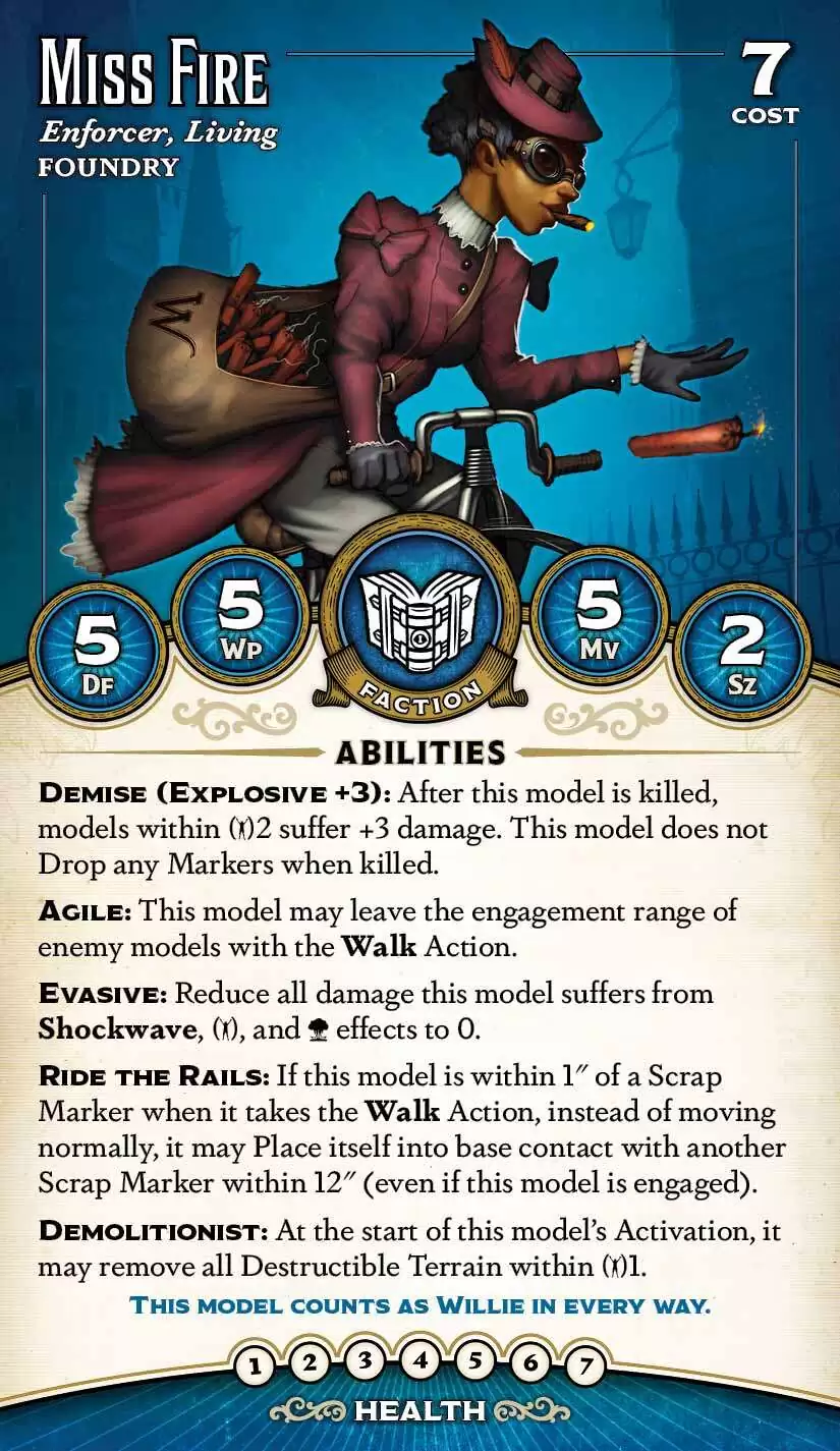 Miss Fire - Wyrd Miniatures | M3E Arcanists Singles | M3E Arcanists ...