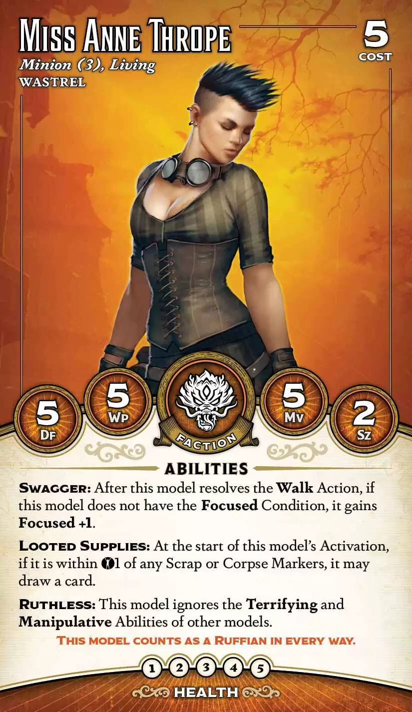 Miss Anne Thrope - Wyrd Miniatures | M3E Ten Thunders Singles | M3E Ten Thunders Singles ...