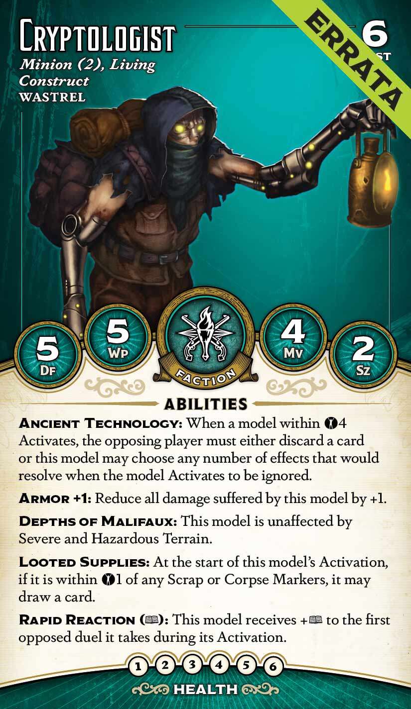 Cryptologist B - Wyrd Miniatures | M3E Errata | M3E Explorer's Society Singles | M3E Errata ...
