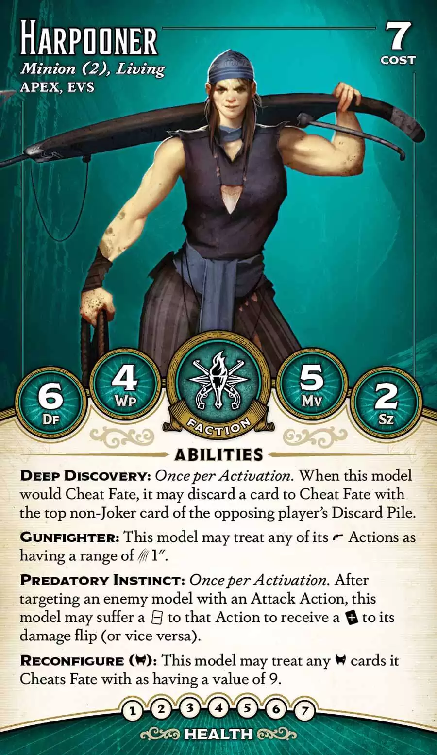 Harpooner A - Wyrd Miniatures | M3E Explorer's Society Singles | M3E ...