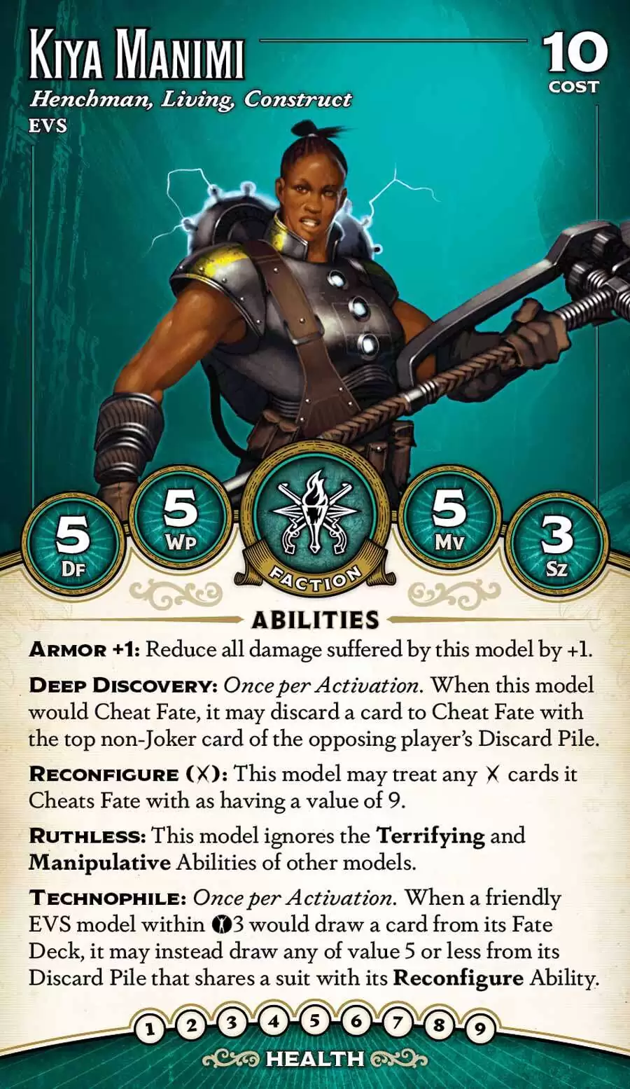Kiya Manimi - Wyrd Miniatures | M3E Explorer's Society Singles | M3E ...