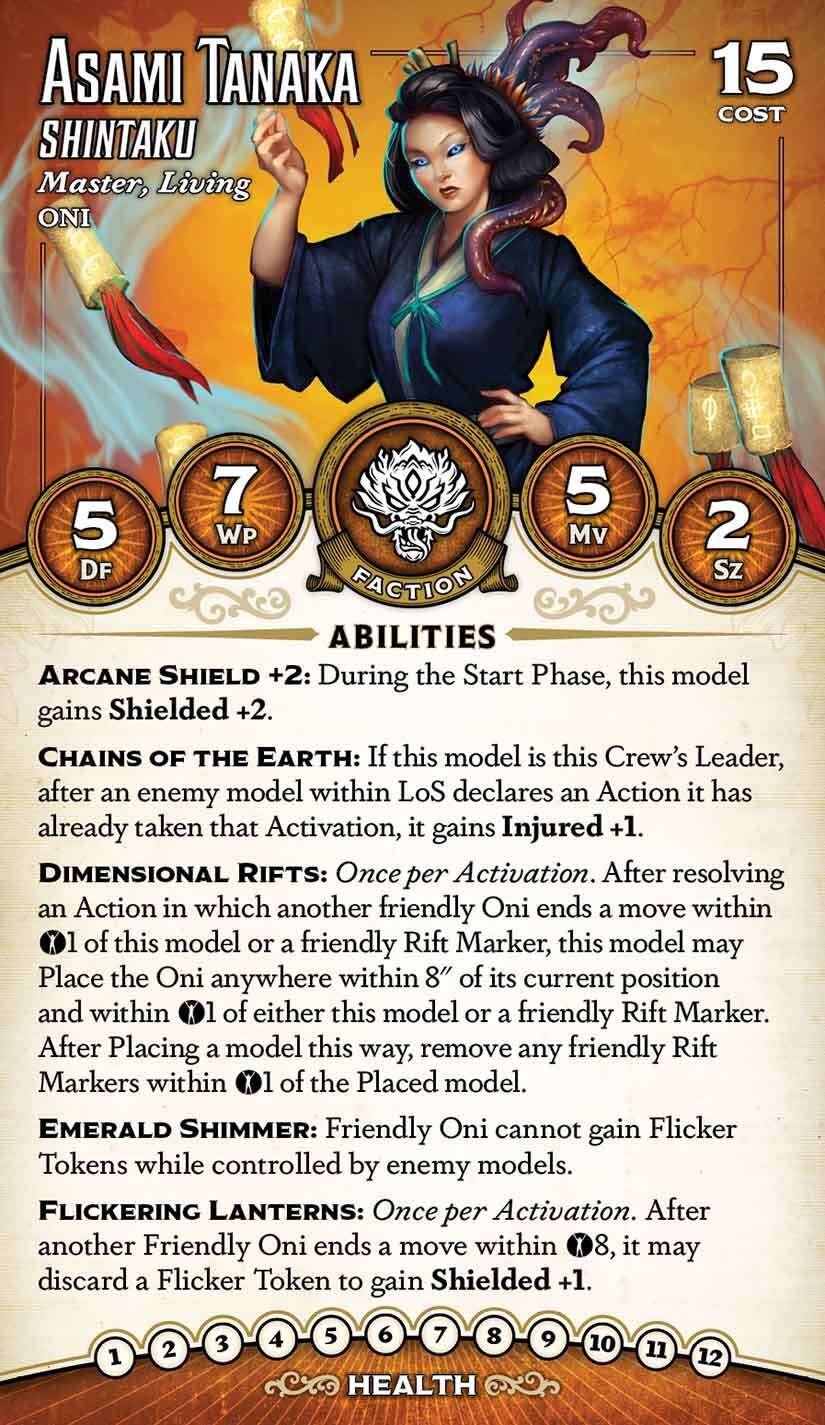 Asami Tanaka, Shintaku - Wyrd Miniatures | M3E Ten Thunders Singles ...