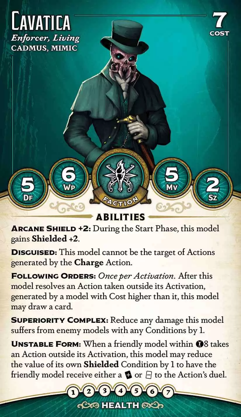 Cavatica - Wyrd Miniatures | M3E Explorer's Society Singles | M3E ...