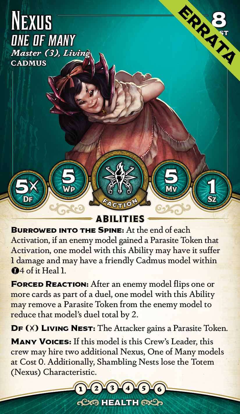 Nexus, One of Many B - Wyrd Miniatures | M3E Explorer's Society Singles | M3E Explorer's Society ...