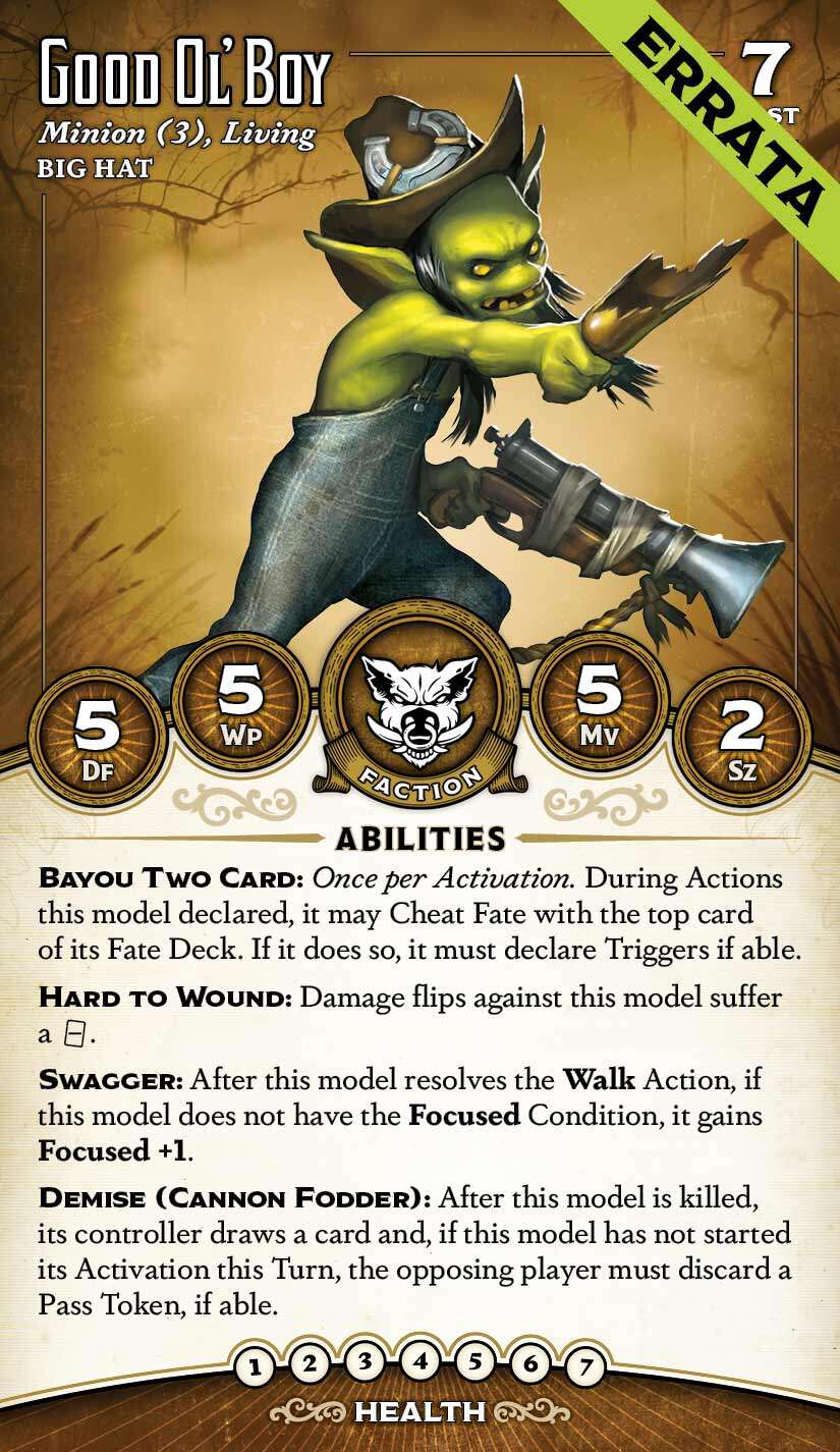 Good Ol' Boy B - Wyrd Miniatures | M3E Bayou Singles | M3E Bayou ...