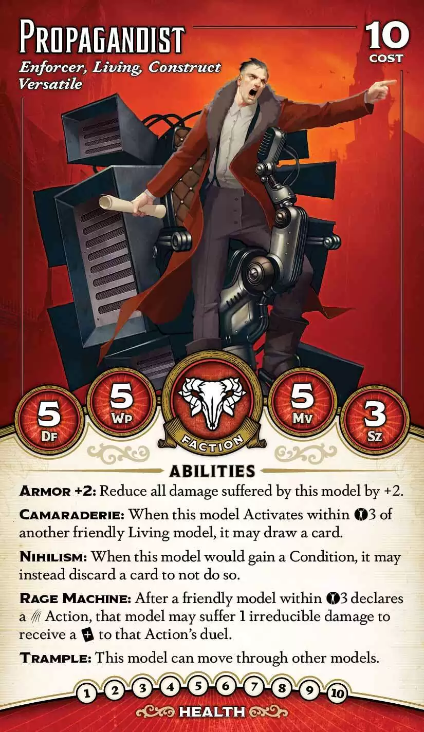 Propagandist - Wyrd Miniatures | M3E Guild Singles | Malifaux 3rd ...