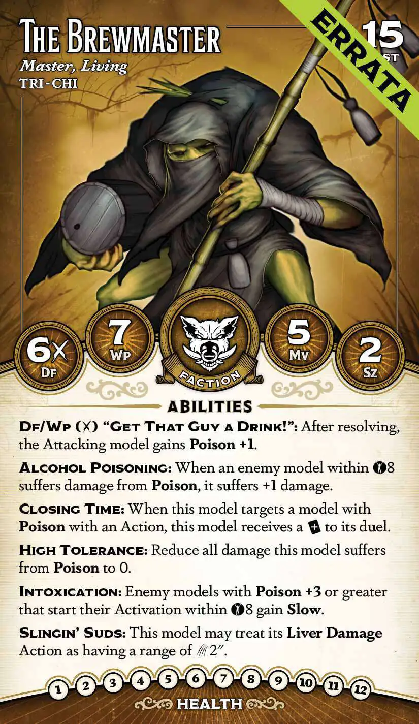 The Brewmaster - Errata - Wyrd Miniatures | M3E Bayou Singles | Malifaux 3rd Edition | M3E ...