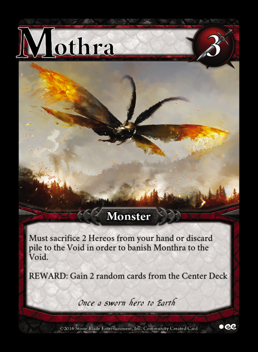 Mothra - Custom Card - Stone Blade Entertainment | Ascension Community ...