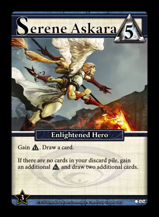 Serene Askara - Custom Card - Stone Blade Entertainment | Ascension Community Cards | DriveThruRPG