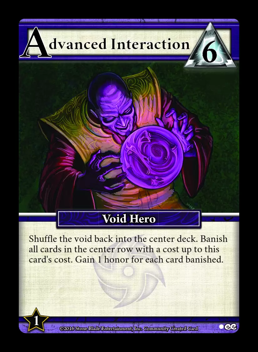 Advanced Interaction - Custom Card - Stone Blade Entertainment ...