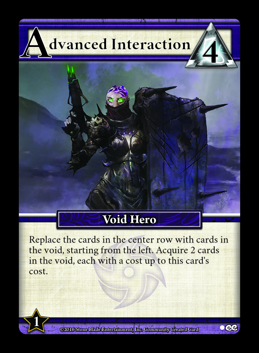 Advanced Interaction - Custom Card - Stone Blade Entertainment ...
