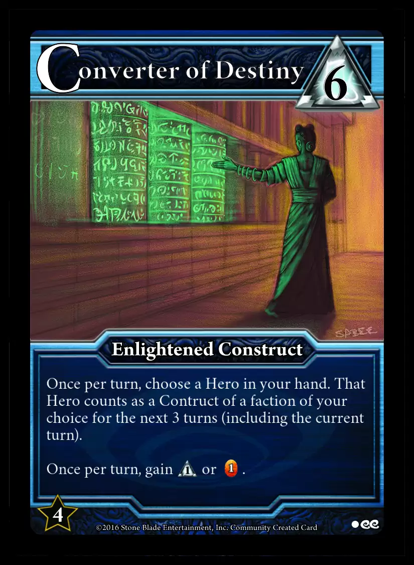 Converter Of Destiny - Custom Card - Stone Blade Entertainment ...