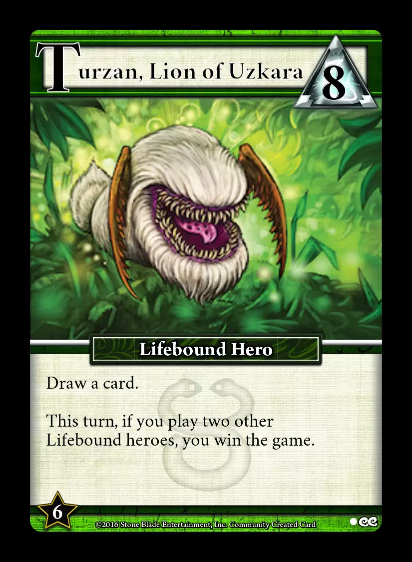 Turzan, Lion Of Uzkara - Custom Card - Stone Blade Entertainment ...