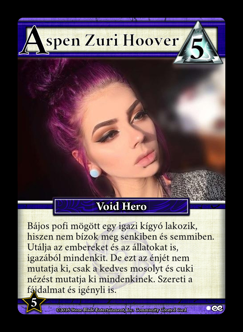 Aspen Zuri Hoover - Custom Card - Stone Blade Entertainment | Ascension ...