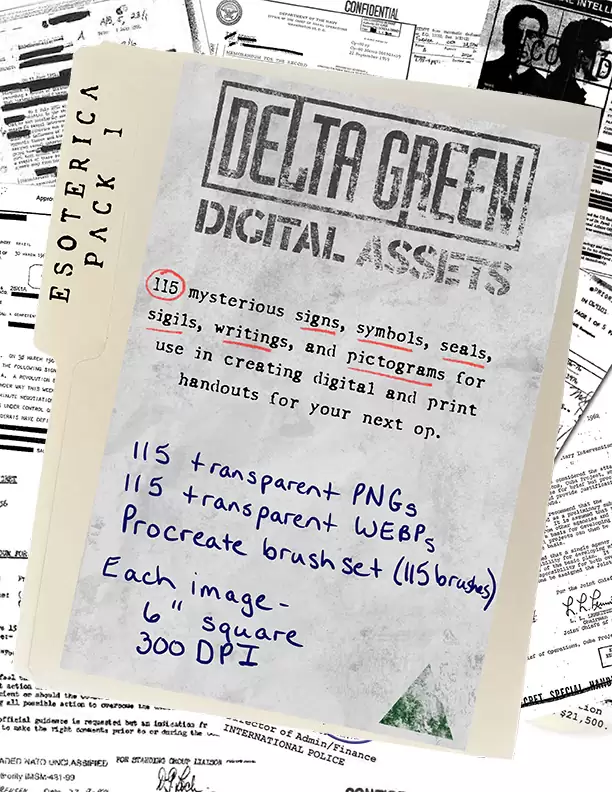 Delta Green Digital Assets: Esoterica Pack 1 - Arc Dream Publishing ...