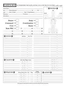 GODLIKE Character Sheet Collection - Arc Dream Publishing | GODLIKE ...