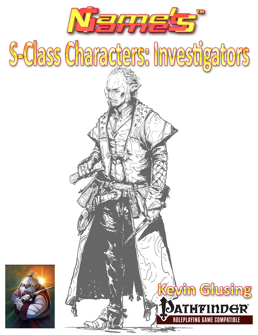 S-Class Characters: Investigators - Samurai Sheepdog | DriveThruRPG