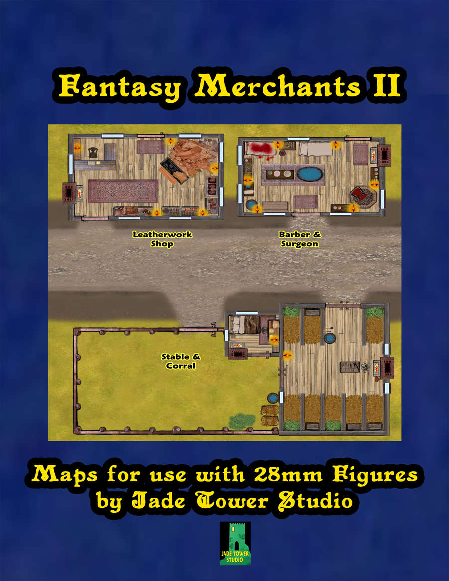 Fantasy Merchants 2: More VTT Maps - Jade Tower Studio | DriveThruRPG