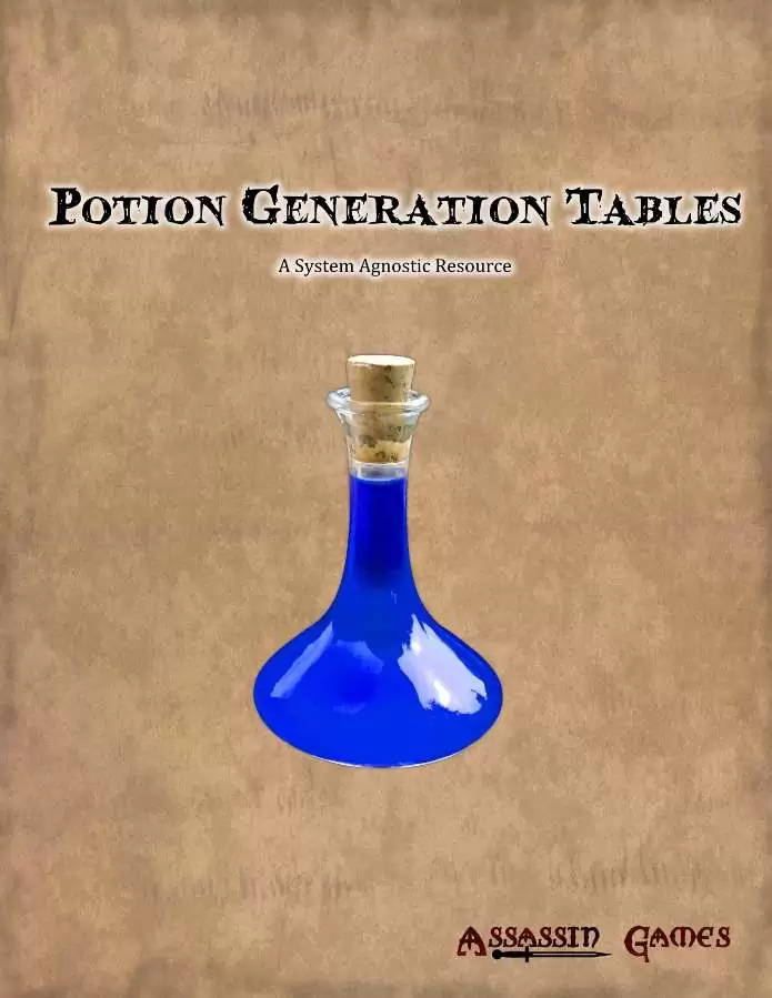 Potion Generation Tables - Assassin Games | DriveThruRPG