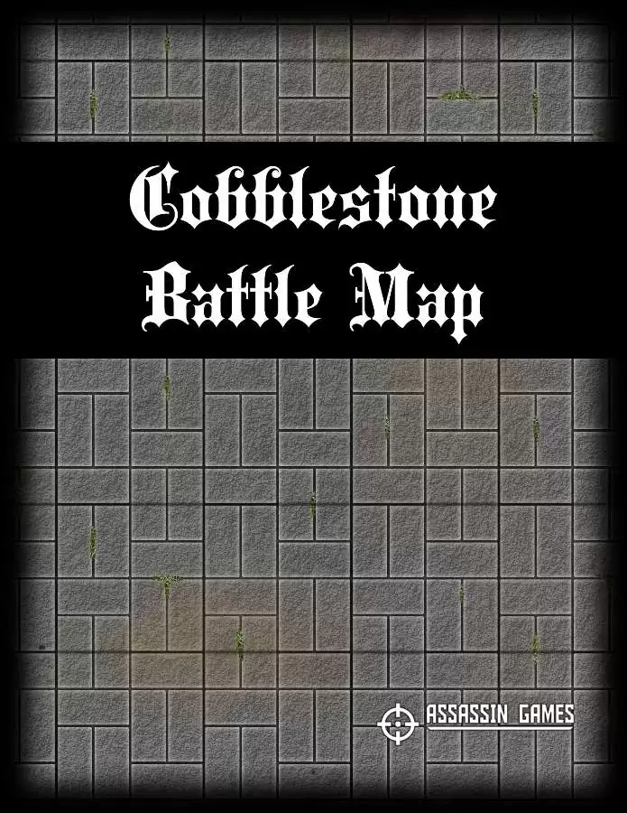 Cobblestone Battle Map - Assassin Games | Battle Maps | DriveThruRPG