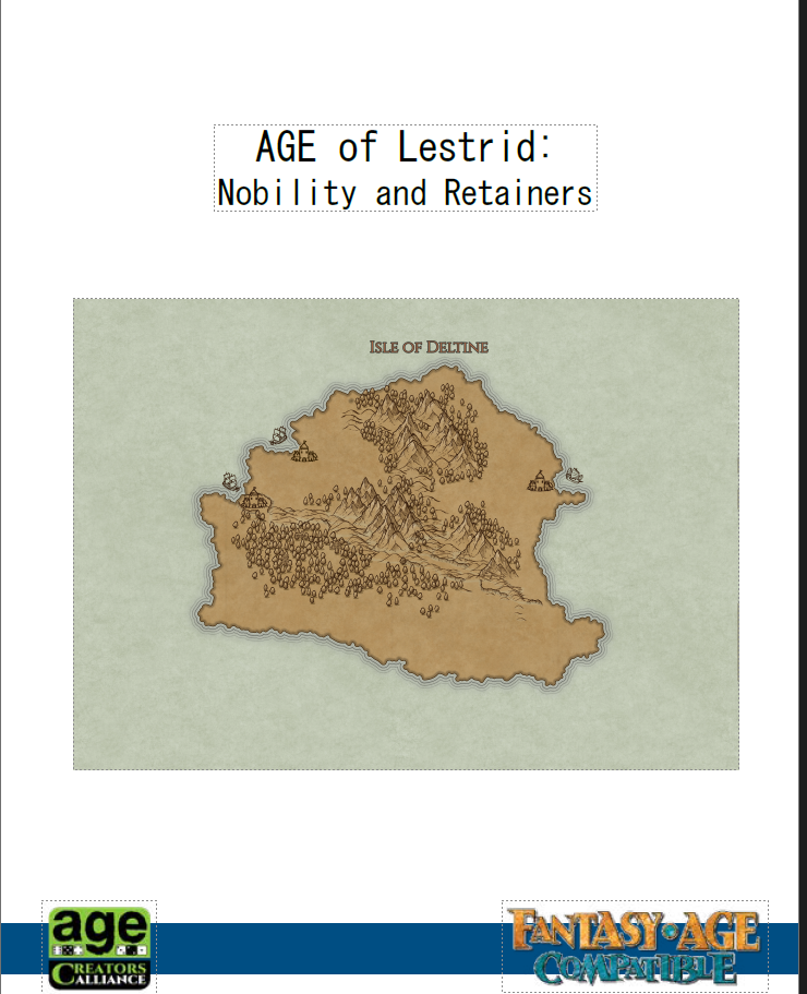 AGE of Lestrid: Nobility and Retainers - Green Ronin Publishing | Grey ...