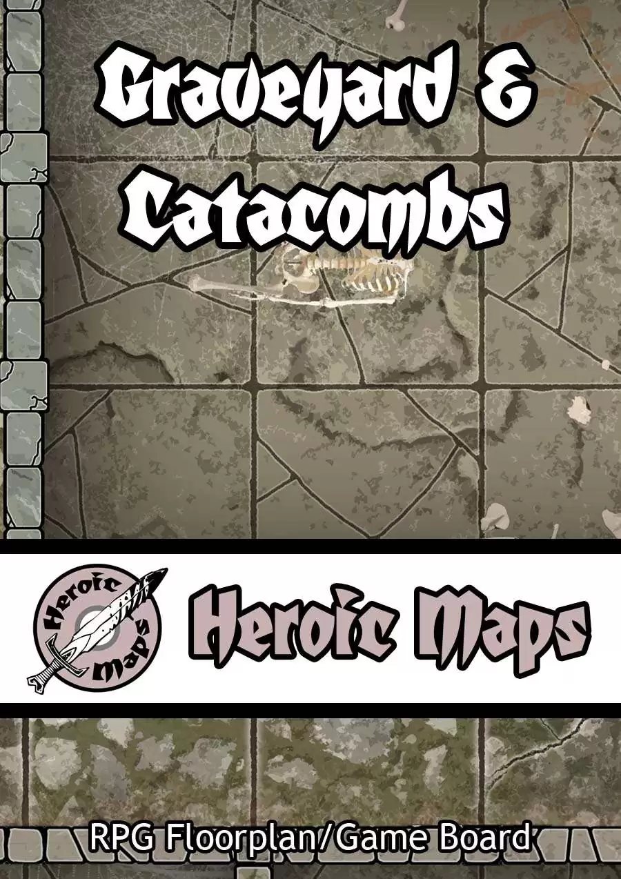 Heroic Maps: Graveyard & Catacombs - Heroic Maps | Caverns & Tunnels ...