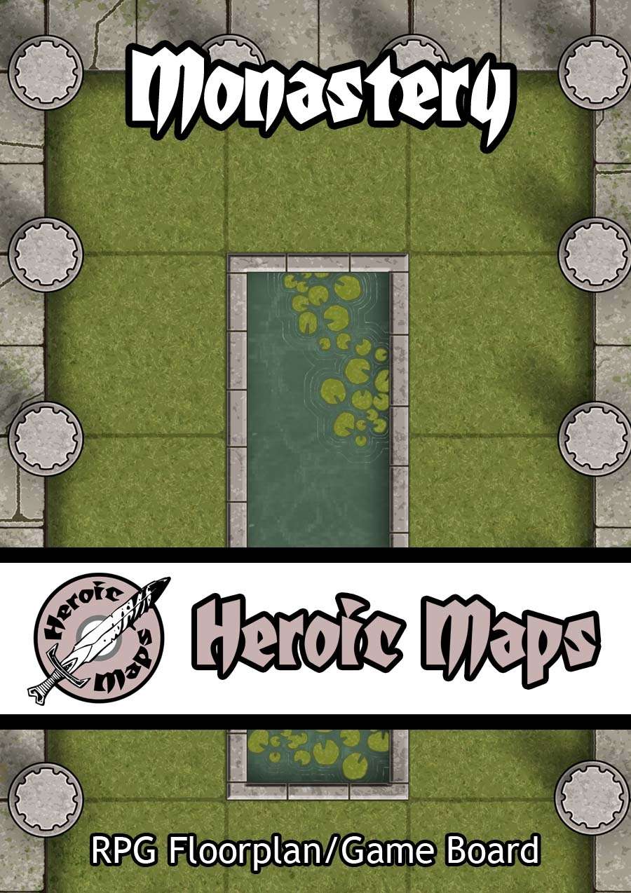 Heroic Maps: Monastery - Heroic Maps | Buildings | Cities | Temples ...