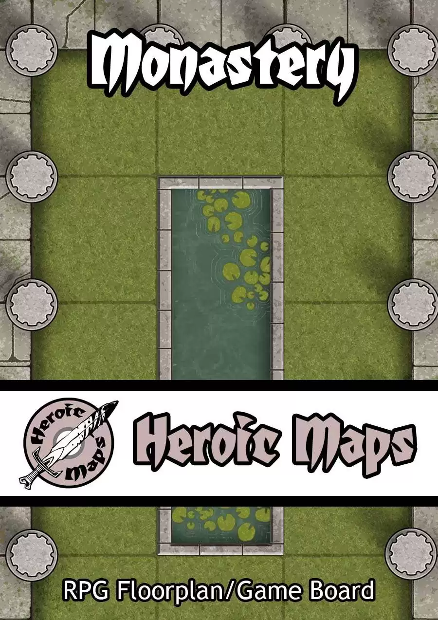 Heroic Maps: Monastery - Heroic Maps | Buildings | Cities | Temples ...