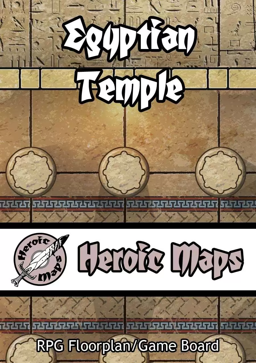 Heroic Maps: Egyptian Temple - Heroic Maps | Buildings | Egyptian | Temples & Churches ...