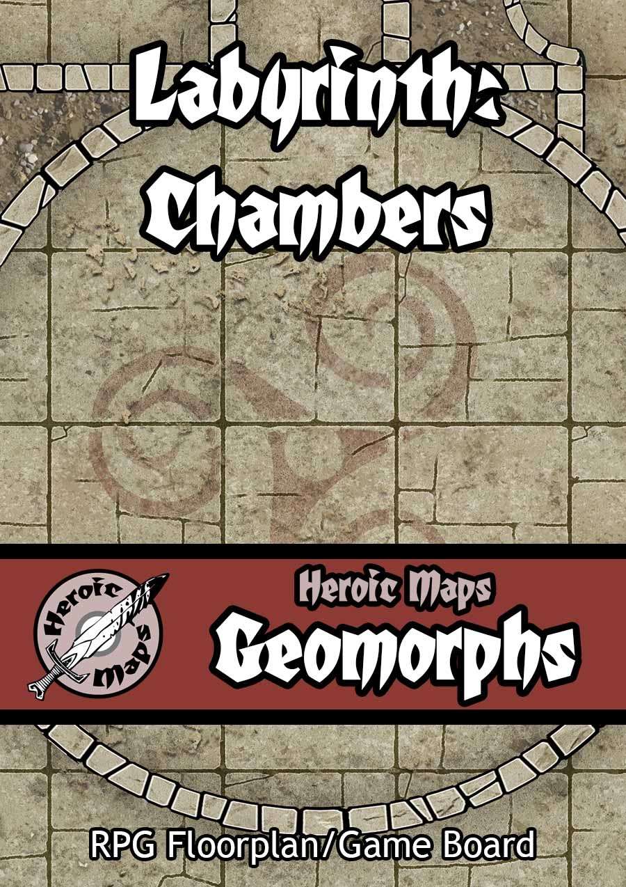 Heroic Maps - Geomorphs: Labyrinth Chambers - Heroic Maps | Caverns ...
