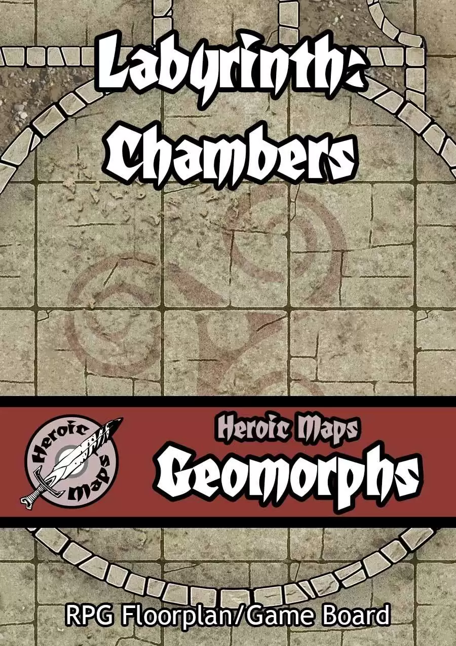 Heroic Maps - Geomorphs: Labyrinth Chambers - Heroic Maps | Caverns ...