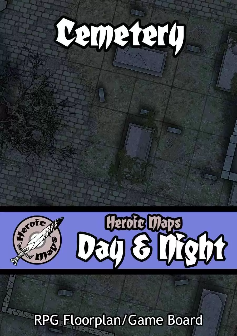 Heroic Maps - Day & Night: Cemetery - Heroic Maps | Buildings | Ruins ...