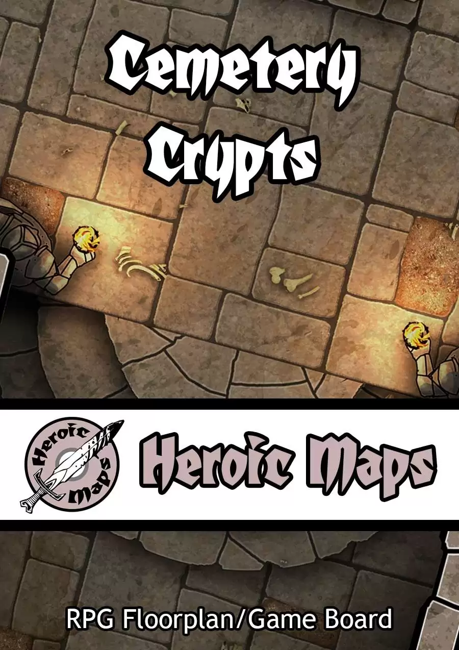 Heroic Maps - Cemetery Crypts - Heroic Maps | Dungeons | Temples ...