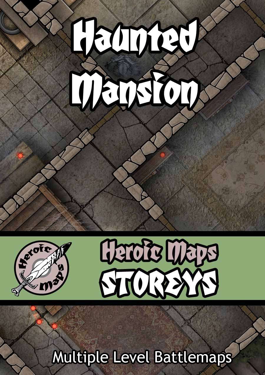 Heroic Maps - Storeys: Haunted Mansion - Heroic Maps | Buildings ...